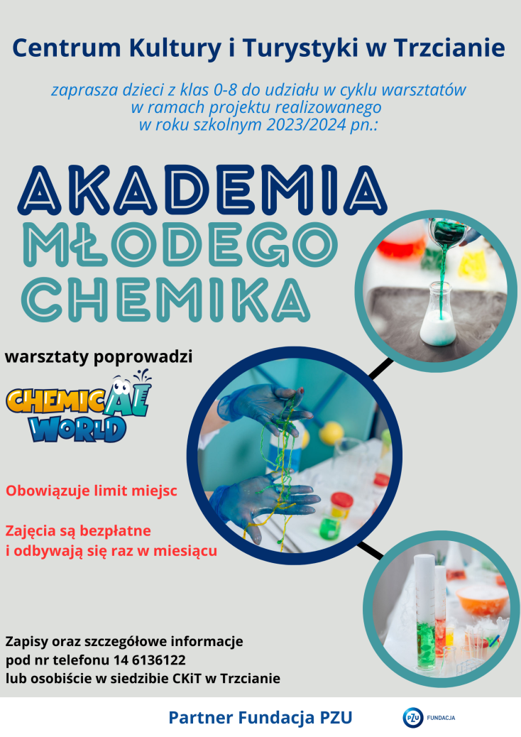 Projekt Akademia Młodego Chemika w Gminie Trzciana | Gmina Trzciana